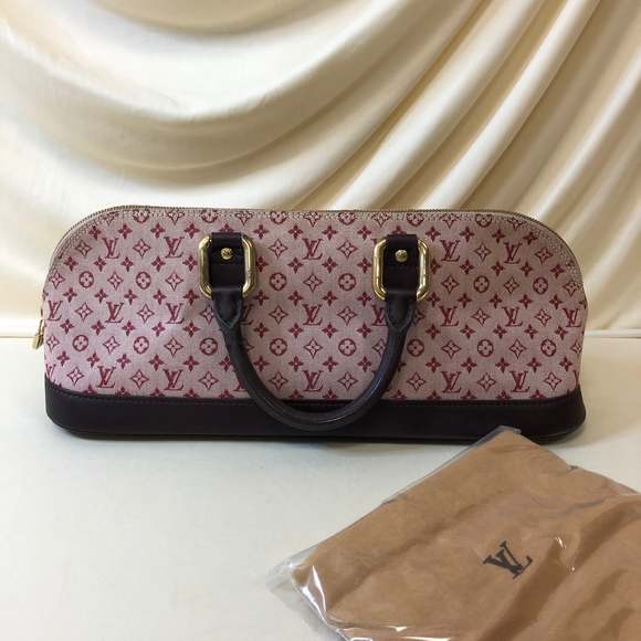Louis Vuitton | Bags | Louis Vuitton Red Mini Lin Alma Long Sku 64624 ...